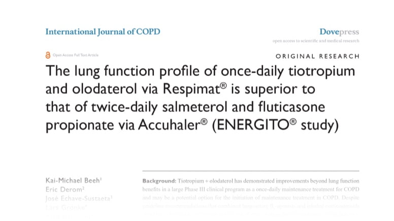 INSPIOLTO® RESPIMAT® | Respimat.ca