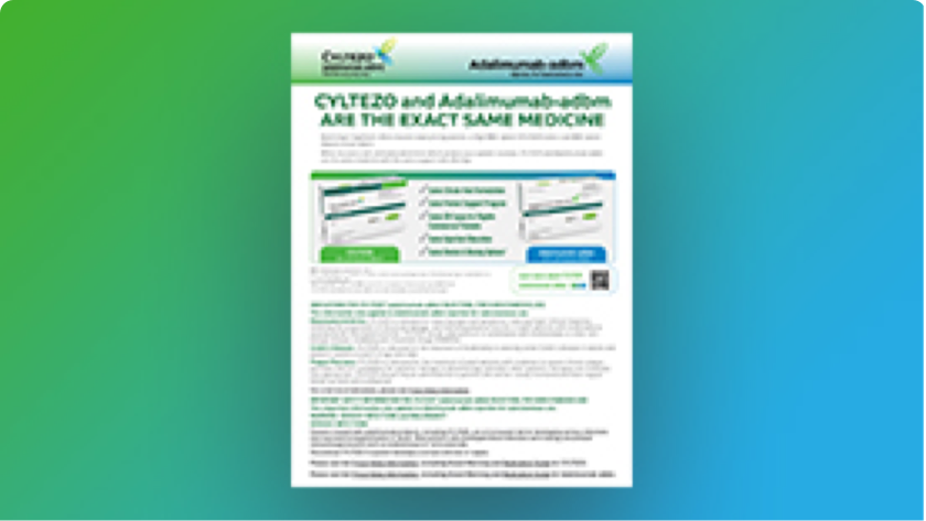 Biosimilar to Humira® | Cyltezo® (adalimumab-adbm)