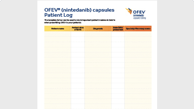 Management & Support Material for HCPs | OFEV® (nintedanib)