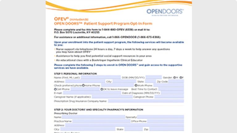Downloadable Forms for HCPs | OFEV® (nintedanib)