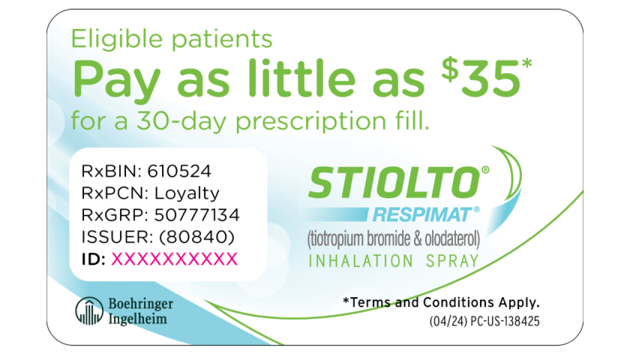 Savings & Support | Stiolto® Respimat® Inhalation Spray | HCP